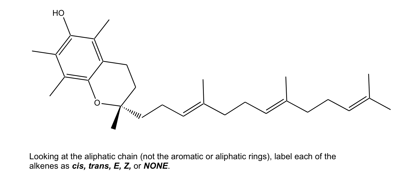 Solved Observing the following aliphatic chain, not | Chegg.com