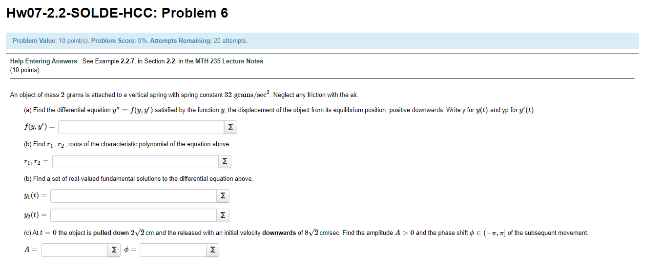 Solved Hw07-2.2-SOLDE-HCC: Problem 6 Problem Value: 10 | Chegg.com
