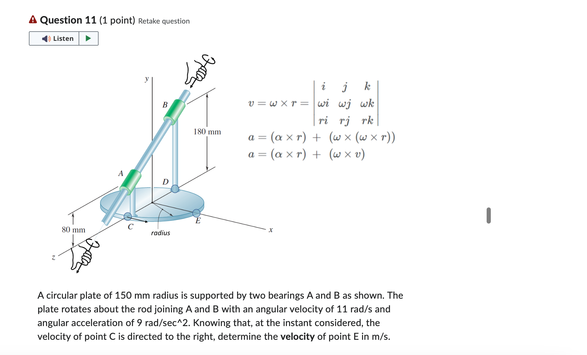 Solved A Question 11 (1 point) Retake question | Chegg.com