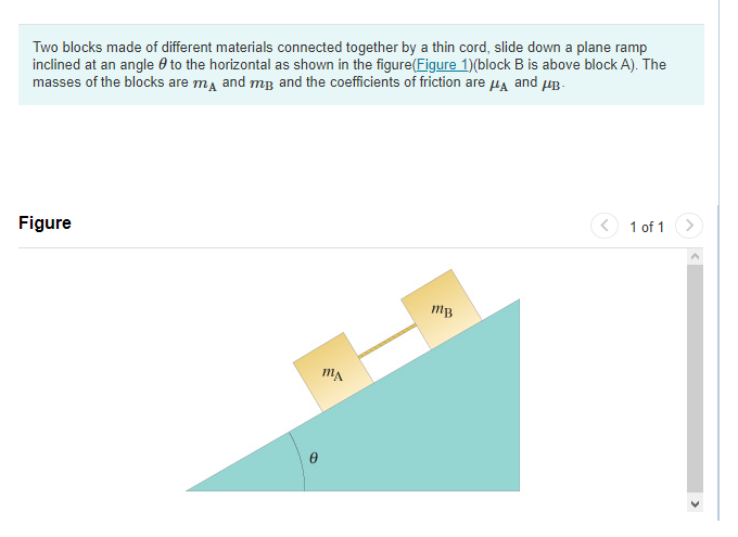 Solved Two blocks made of different materials connected | Chegg.com