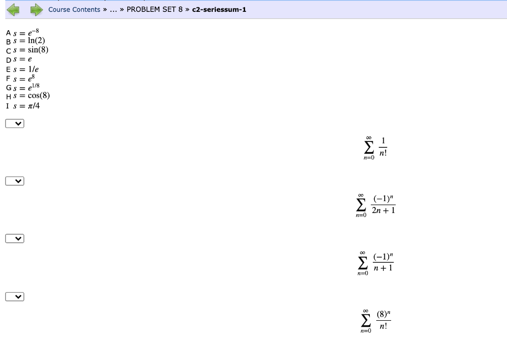 Solved Course Contents » ... » PROBLEM SET 8 » | Chegg.com