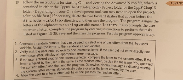 Solved Follow the instructions for starting C++ and viewing | Chegg.com