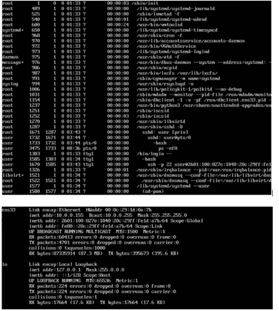 Solved You are given the following: • Output of "ifconfig | Chegg.com