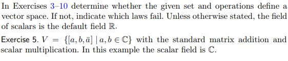 Solved In Exercises 3-10 determine whether the given set and | Chegg.com