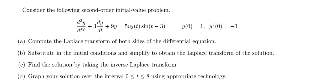Solved Consider the following second-order initial-value | Chegg.com