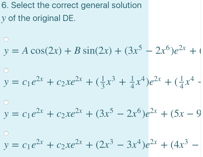 Solved This question uses variation of parameters to solve | Chegg.com