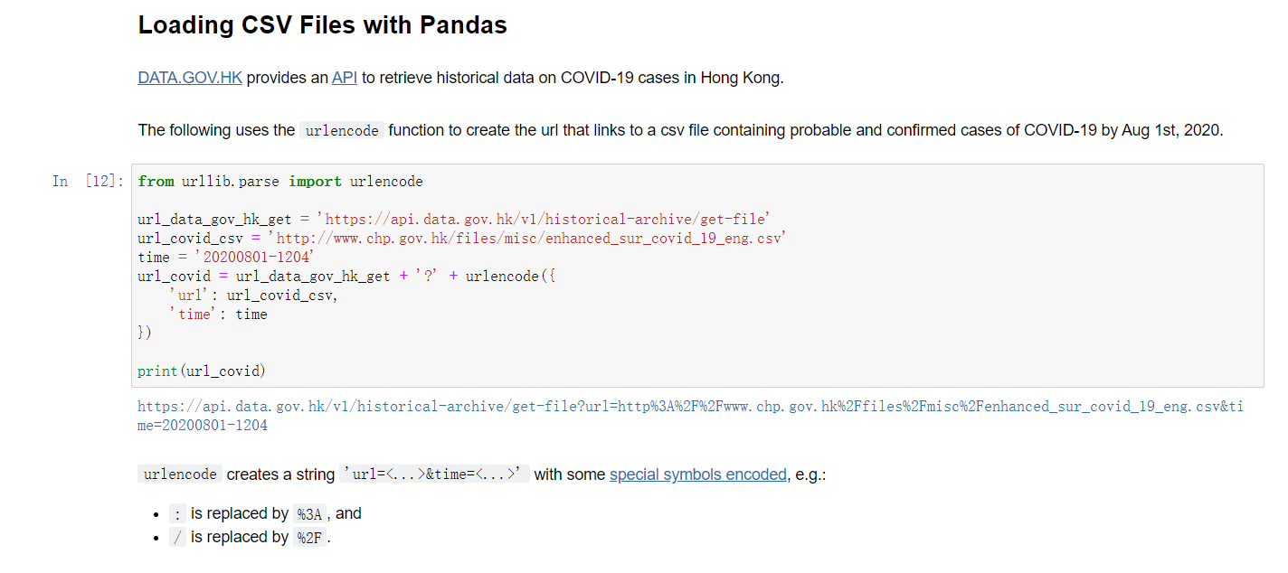 Loading CSV Files with Pandas DATA.GOV.HK provides an | Chegg.com