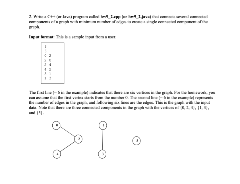 Solved 2 Write A C Or Java Program Called Hw92cpp Or 0983