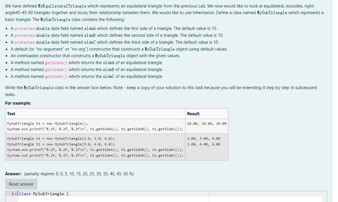 Solved in java thanks,this is more about the Inheritance, | Chegg.com