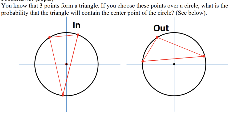 Solved You know that 3 points form a triangle. If you choose | Chegg.com