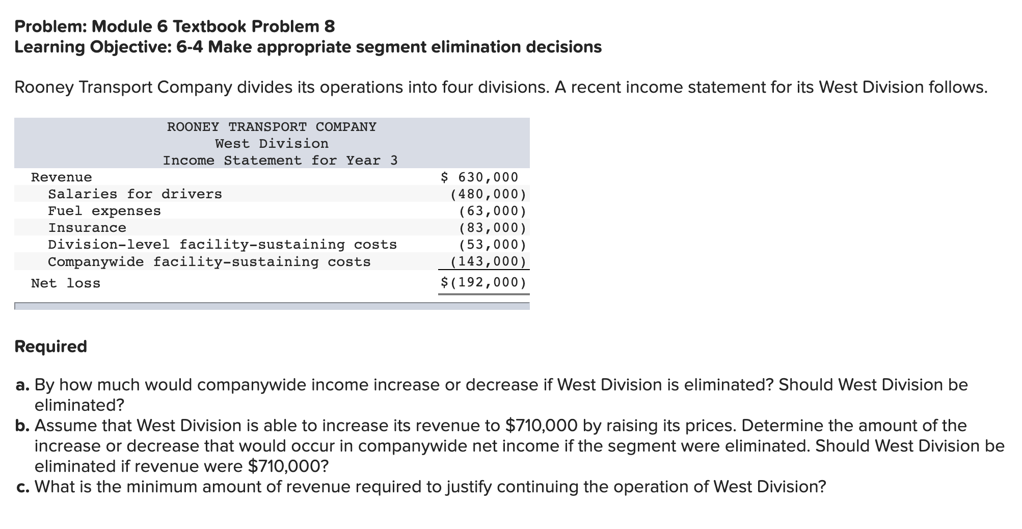 Solved Problem: Module 6 Textbook Problem 8 Learning | Chegg.com