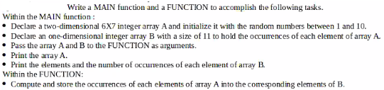 Solved Write a MAIN function and a FUNCTION to accomplish | Chegg.com