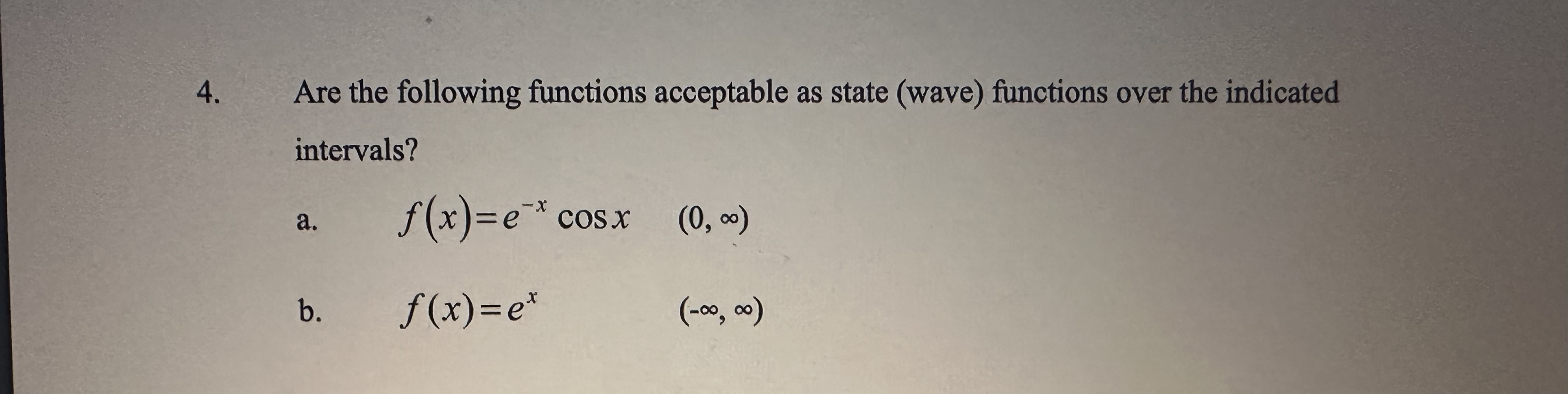 Solved Are the following functions acceptable as state | Chegg.com