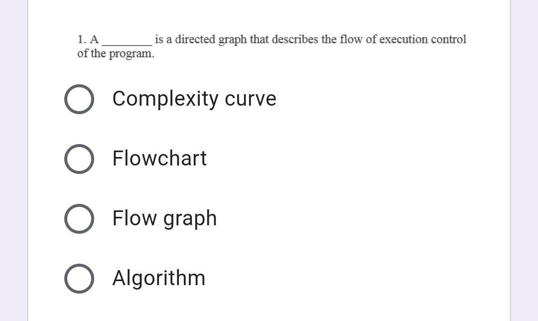 Solved 1. A is a directed graph that describes the flow of | Chegg.com