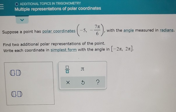 Solved O ADDITIONAL TOPICS IN TRIGONOMETRY Multiple | Chegg.com