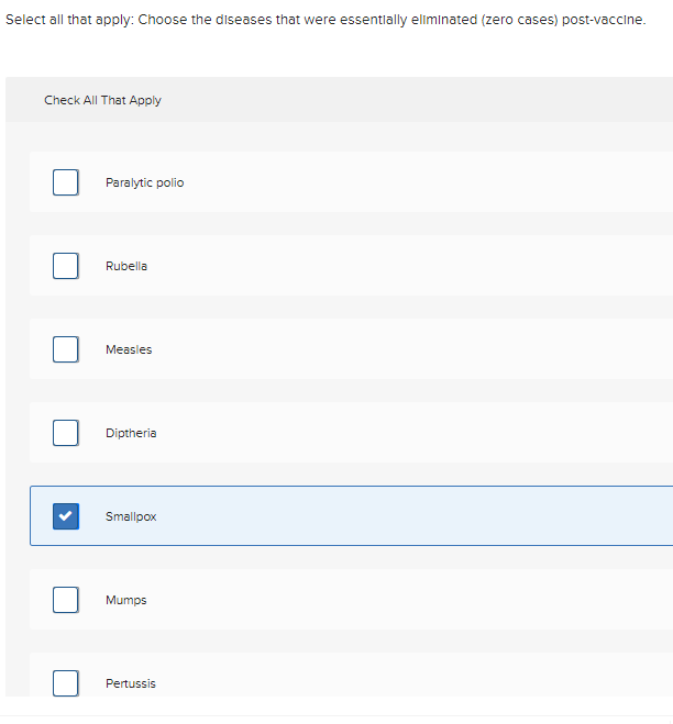 Solved Select all that apply: Choose the diseases that were | Chegg.com