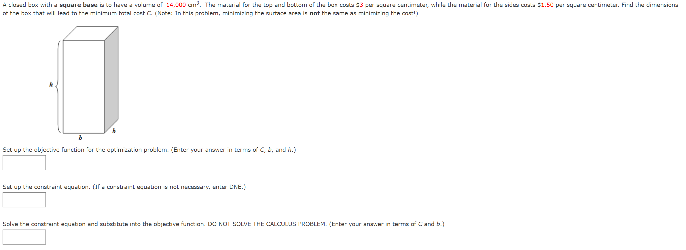 Solved of the box that will lead to the minimum total cost | Chegg.com