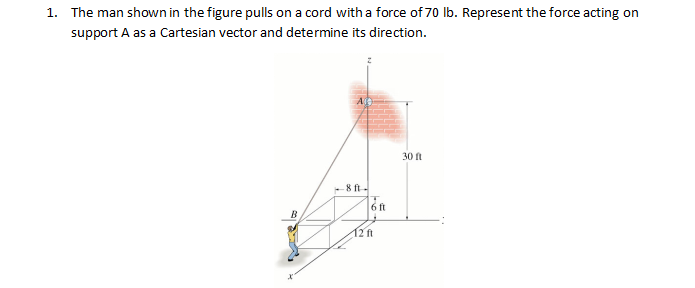 Solved The man shown in the figure pulls on a cord with a | Chegg.com