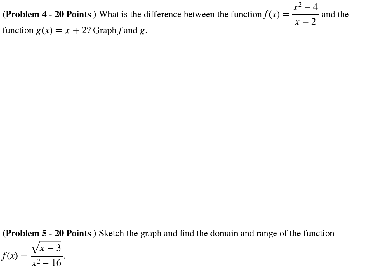 Solved (Problem 4 - 20 Points ) What is the difference | Chegg.com
