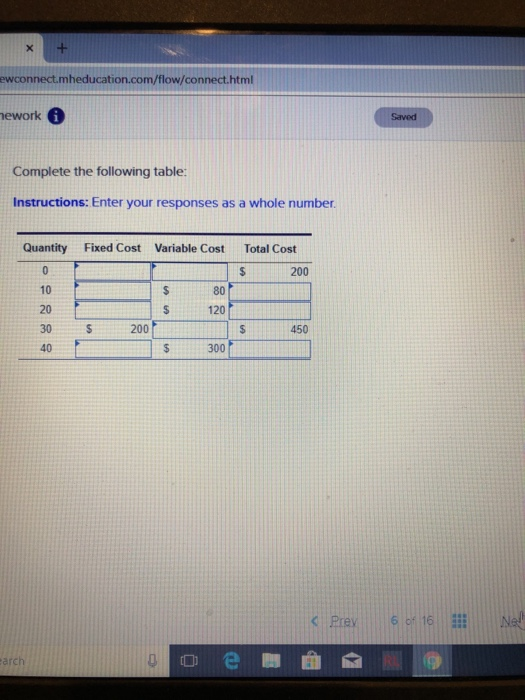 Solved html ework Complete the following table: | Chegg.com