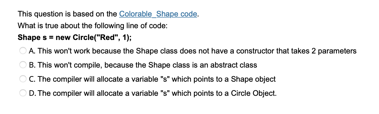 Solved This question is based on the Colorable_Shape code. | Chegg.com