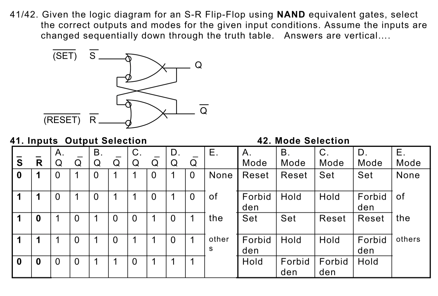 Solved 40. Select the correct column for the output from the | Chegg.com