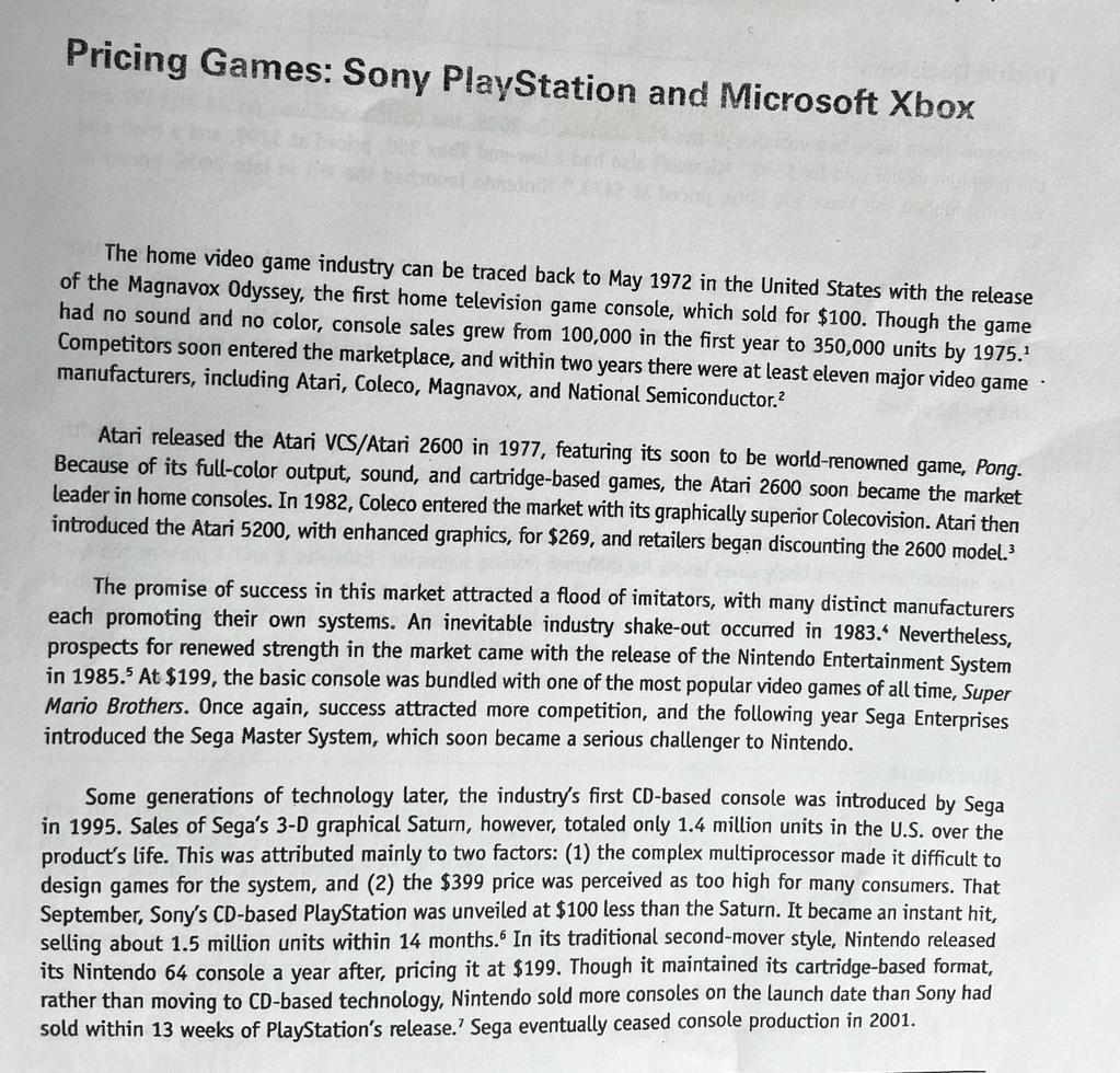 Solved Exhibit 2 Sony PlayStation 3 Production Costs per | Chegg.com