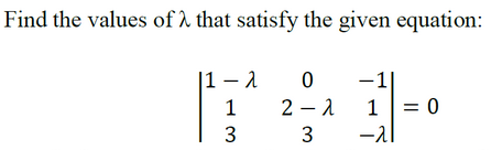 Solved Find the values of that satisfy the given equation: | Chegg.com