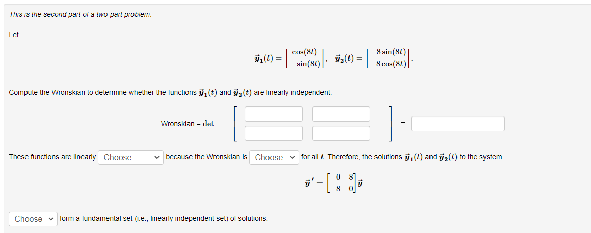 Solved This is the second part of a two-part problem. Let | Chegg.com