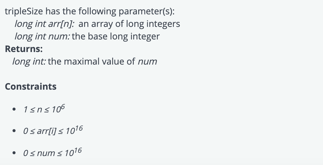 Solved 1. Triple On Match Given an array of long integers | Chegg.com
