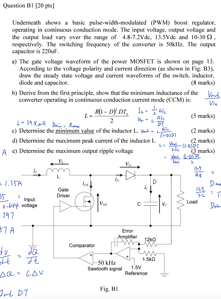 Solved Underneath shows a basic pulse-width-modulated (PWM) | Chegg.com