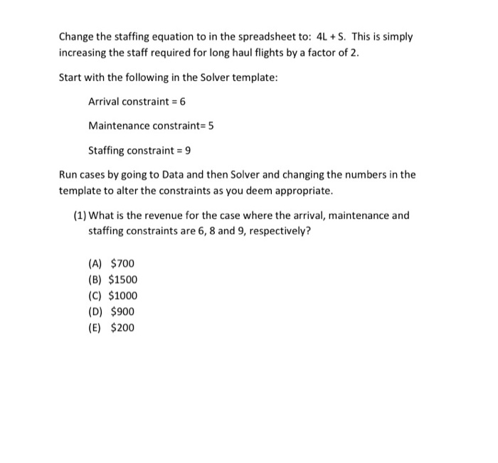 Use the Excel spreadsheet "Constraint Management" on | Chegg.com