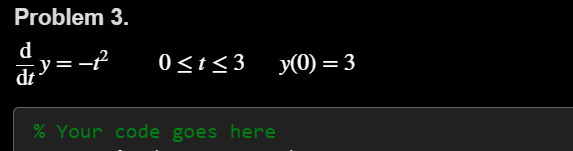 Solved dtdy=−t2 | Chegg.com