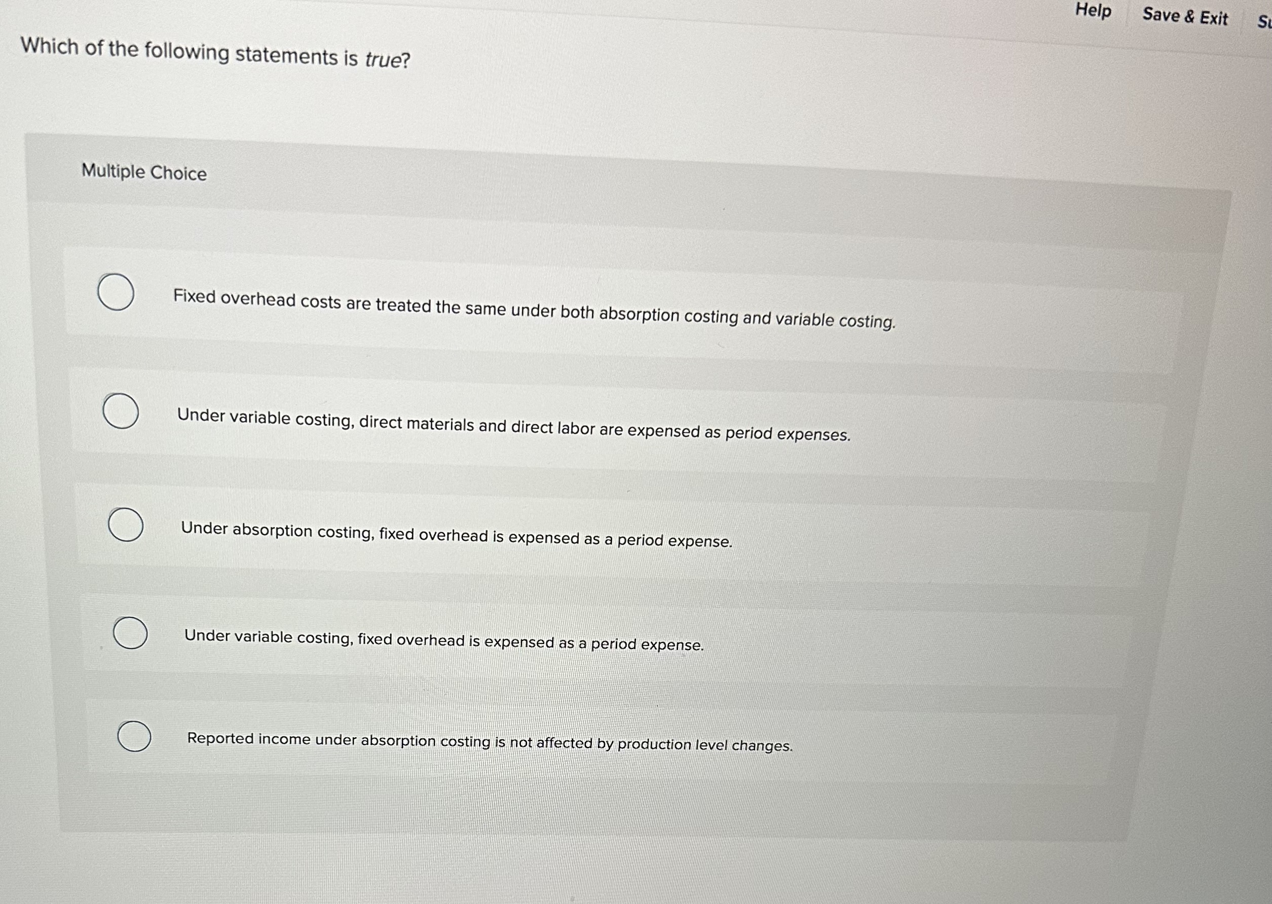 Solved Which of the following statements is true? Multiple | Chegg.com