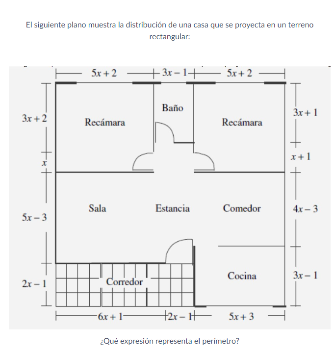 Solved El siguiente plano muestra la distribución de una | Chegg.com