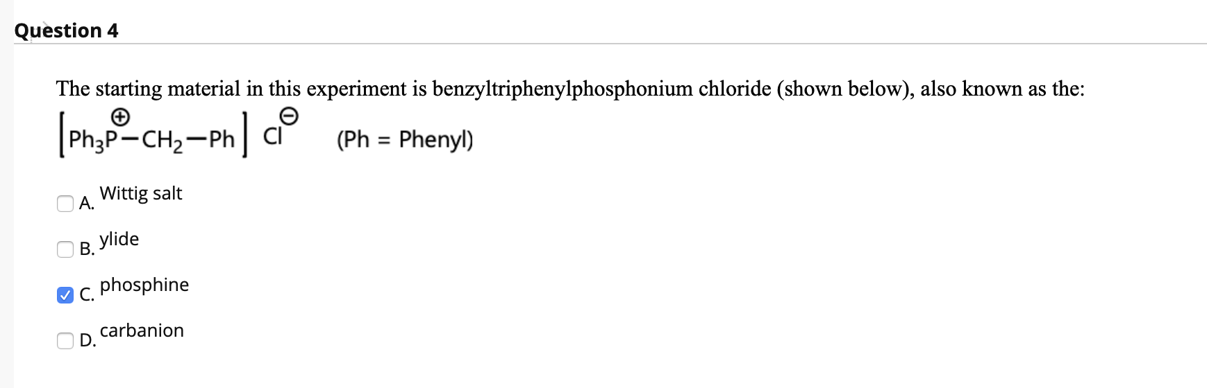 Solved Question 4 The starting material in this experiment | Chegg.com