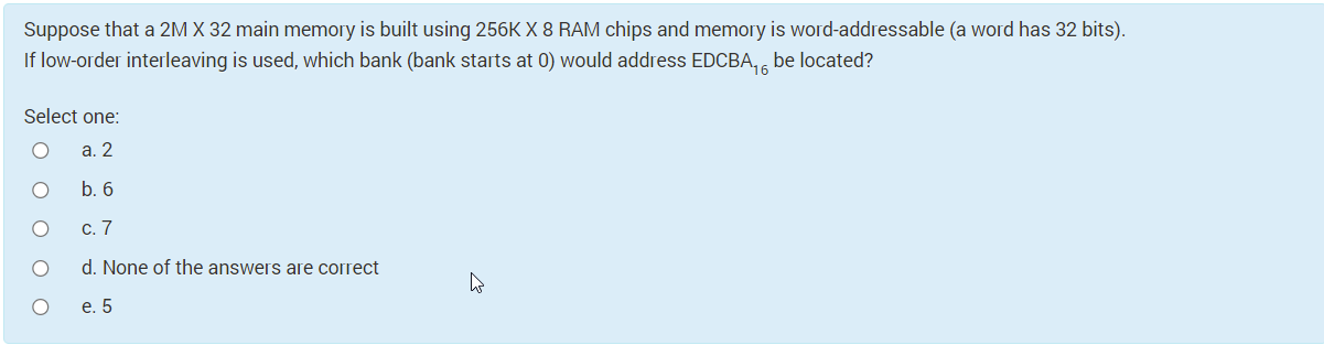 Solved Suppose that a 2M X 32 main memory is built using | Chegg.com