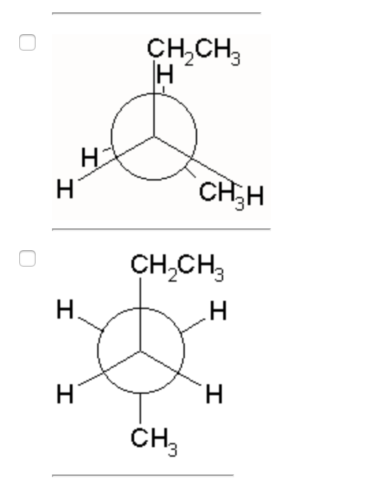 Solved Select the correct Newman projection(s) for the | Chegg.com