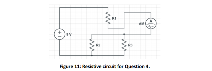 Solved } R2 + 9V } R1 R3 VM Figure 9: Resistive circuit for | Chegg.com