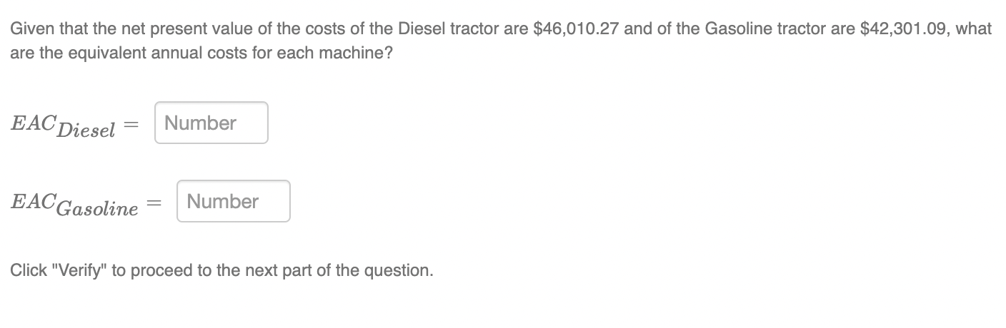 Solved Consider the following two tractors a company can | Chegg.com