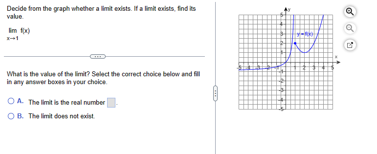 Solved Decide from the graph whether a limit exists. If a | Chegg.com