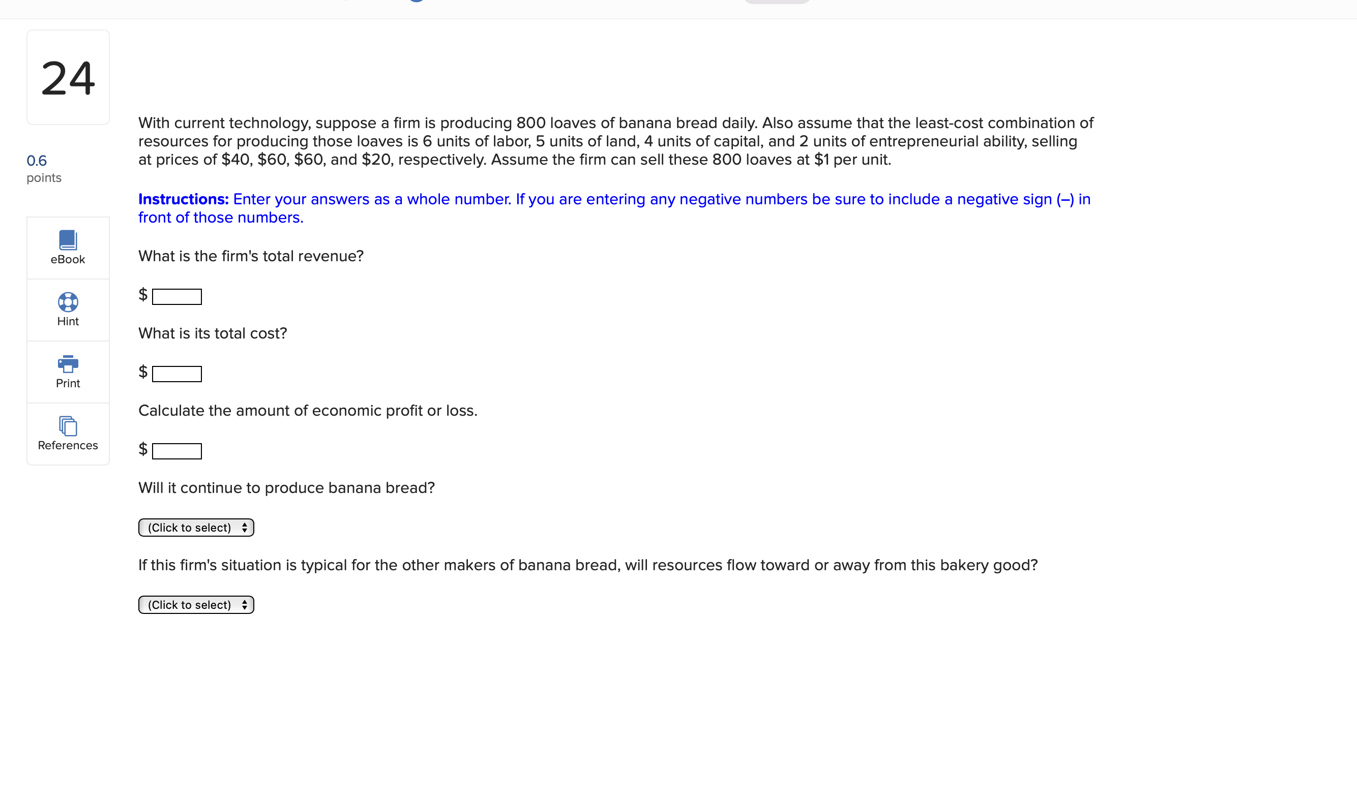 Solved With current technology, suppose a firm is producing | Chegg.com
