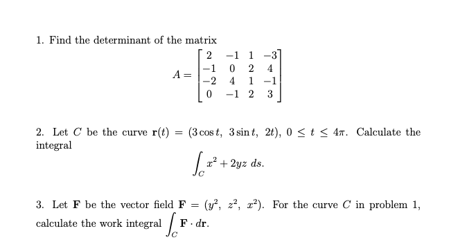 Solved SOLVE FOR 3. THE QUESTION HAS A TYPO, IT SHOULD BE | Chegg.com