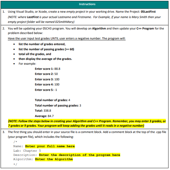 Solved 2. You will be updating your 05CH3 program. You will | Chegg.com