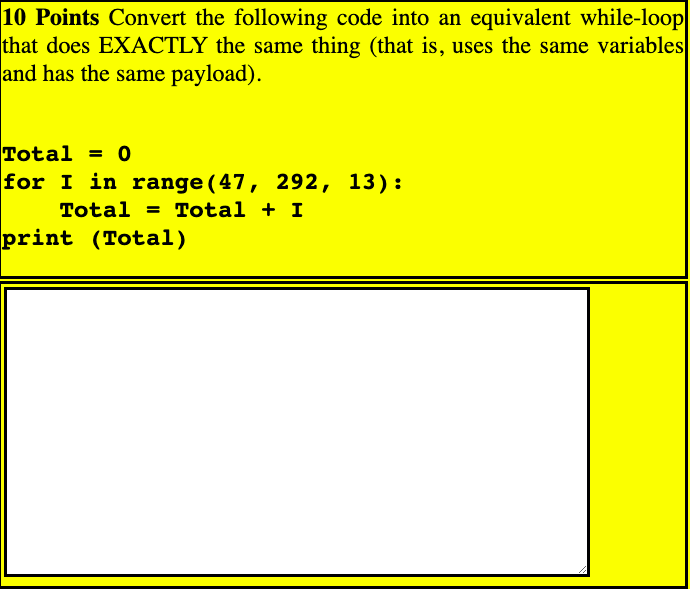 Solved 10 Points Convert the following code into an | Chegg.com