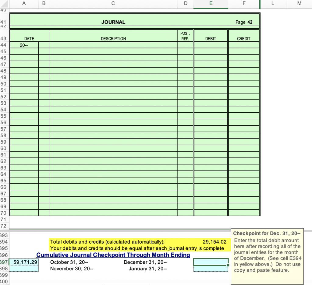 Excel Instructions CAUTION: Read Appendix A for | Chegg.com