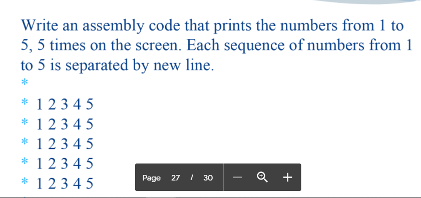 Solved Write following code in intel 8086 Assembly language | Chegg.com