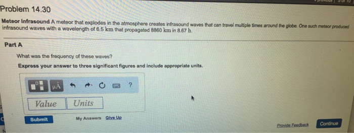 Solved Meteor Infrasound A meteor that explodes in the | Chegg.com