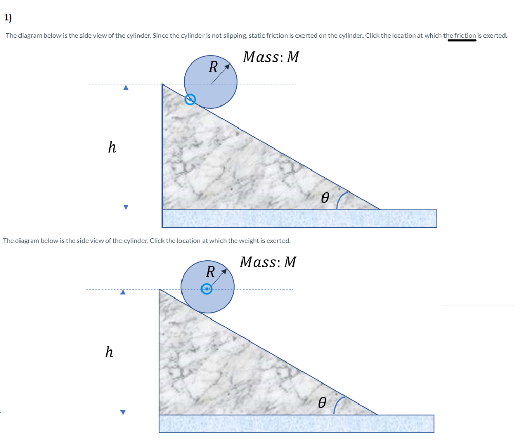 Solved 1) The diagram below is the side view of the | Chegg.com