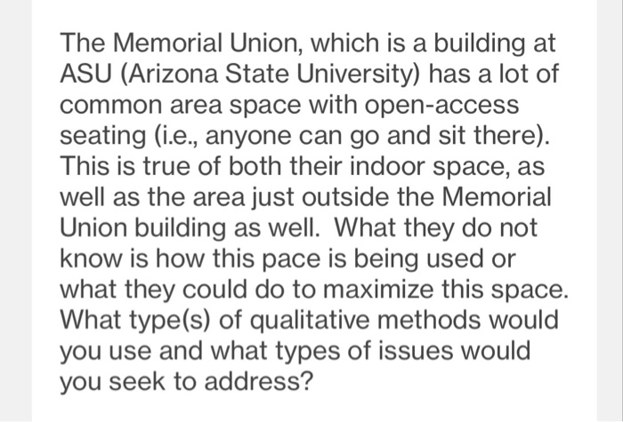 Solved The Memorial Union, which is a building at ASU | Chegg.com